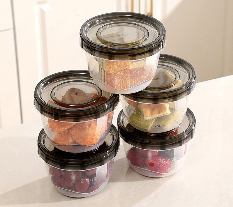 3 Piece Salad Dressing Container with Lid, Leak Proof Stainless Steel ...