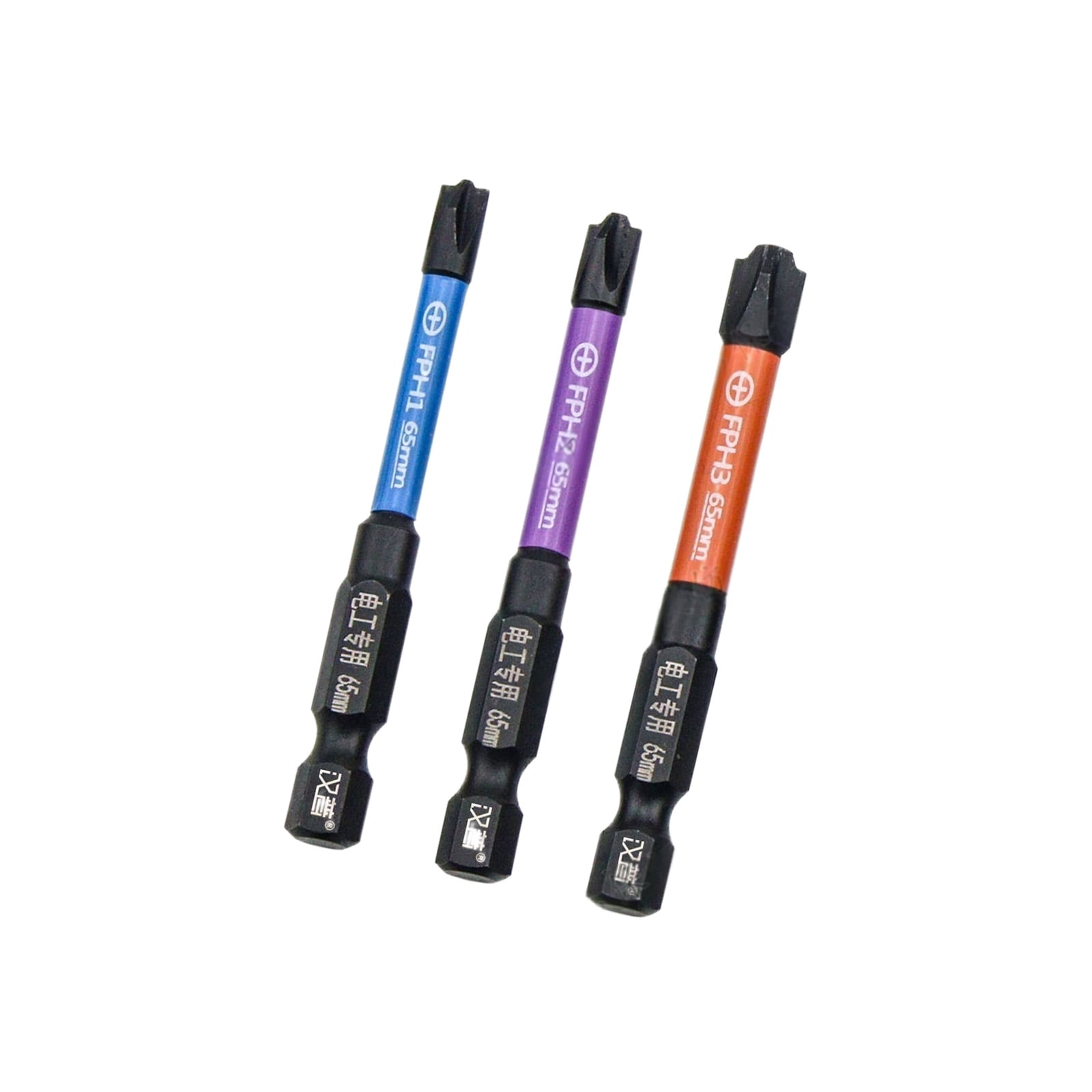 3 Piece Screwdriver Bit Set For Electricians Alloys Steel Construction ...