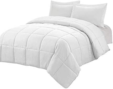3 Piece All Season Goose Down Alternative Comforter Set,Duvet Insert ...