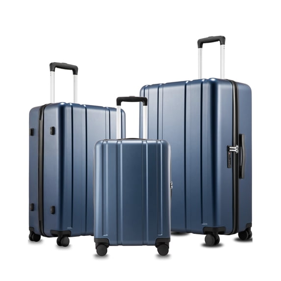 3-Piece Set 20/24/28inch Polycarbonate Luggage, Hardside Spinner ...