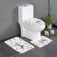 3-Piece Set Of Non-Slip Water Absorbent Bathroom Mats Washable ...