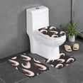 3-Piece Set Of Non-Slip Water Absorbent Bathroom Mats Washable ...