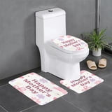 3-Piece Set Of Non-Slip Water Absorbent Bathroom Mats Washable ...