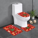 3-Piece Set Of Non-Slip Water Absorbent Bathroom Mats Washable ...