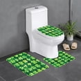 3-Piece Set Of Non-Slip Water Absorbent Bathroom Mats Washable ...