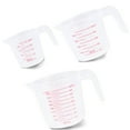3-Piece Set Unbreakable Plastic Measuring Cups - Food-Grade Measuring ...
