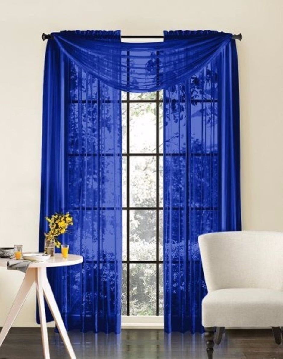 Decotex Sheer Window Treatment Set, 55” x 63” (3 Panels) - Walmart.com