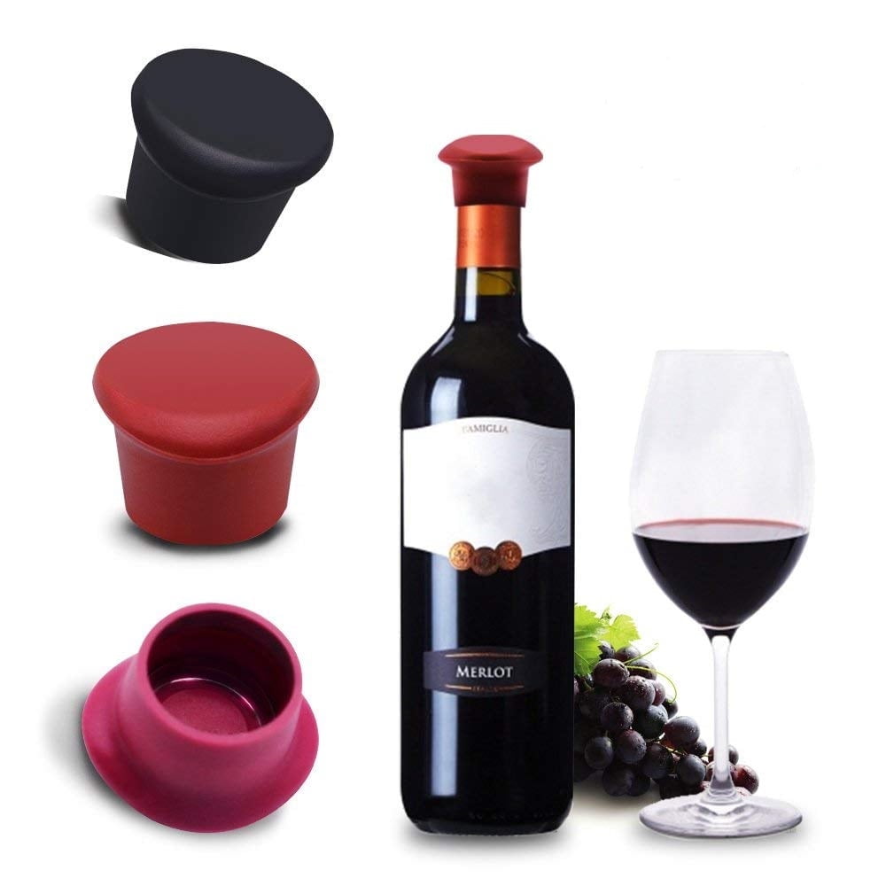 3-Piece Silicone Bottle Caps Set – Versatile Beer, Soda & Wine Saver ...