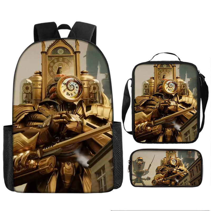 3 Piece Skibidi Toilet Titan Tvman Mochila For Book Bag Titan Speaker ...