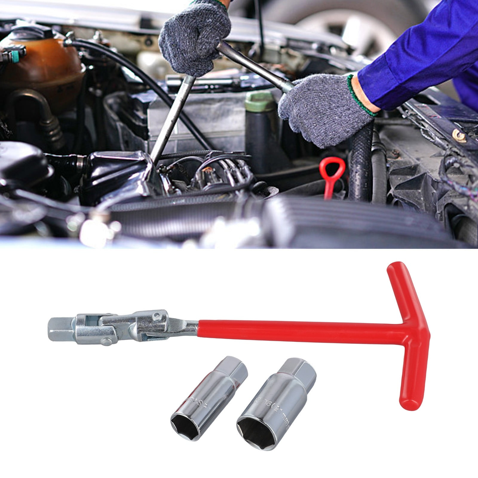 3-Piece Socket Set Remover Installer Tool Kit with T-Handle for 16mm ...