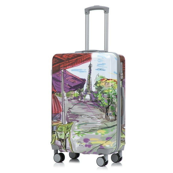 3-Piece Spinner Wheel Luggage Set (20”+24”+28”) - Hard Shell PC ...