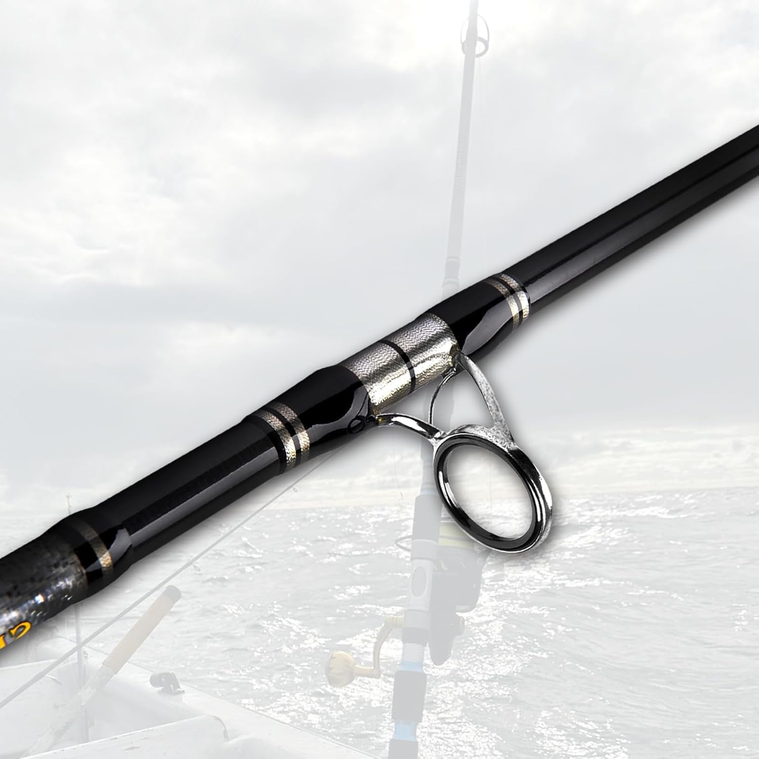 3-Piece Spinning Rod Heavy Spinning Fishing Rod Portable Fishing Rod ...