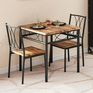 Lofka Compact Dining Table Set for 2-4, Kitchen Table with Chairs and ...