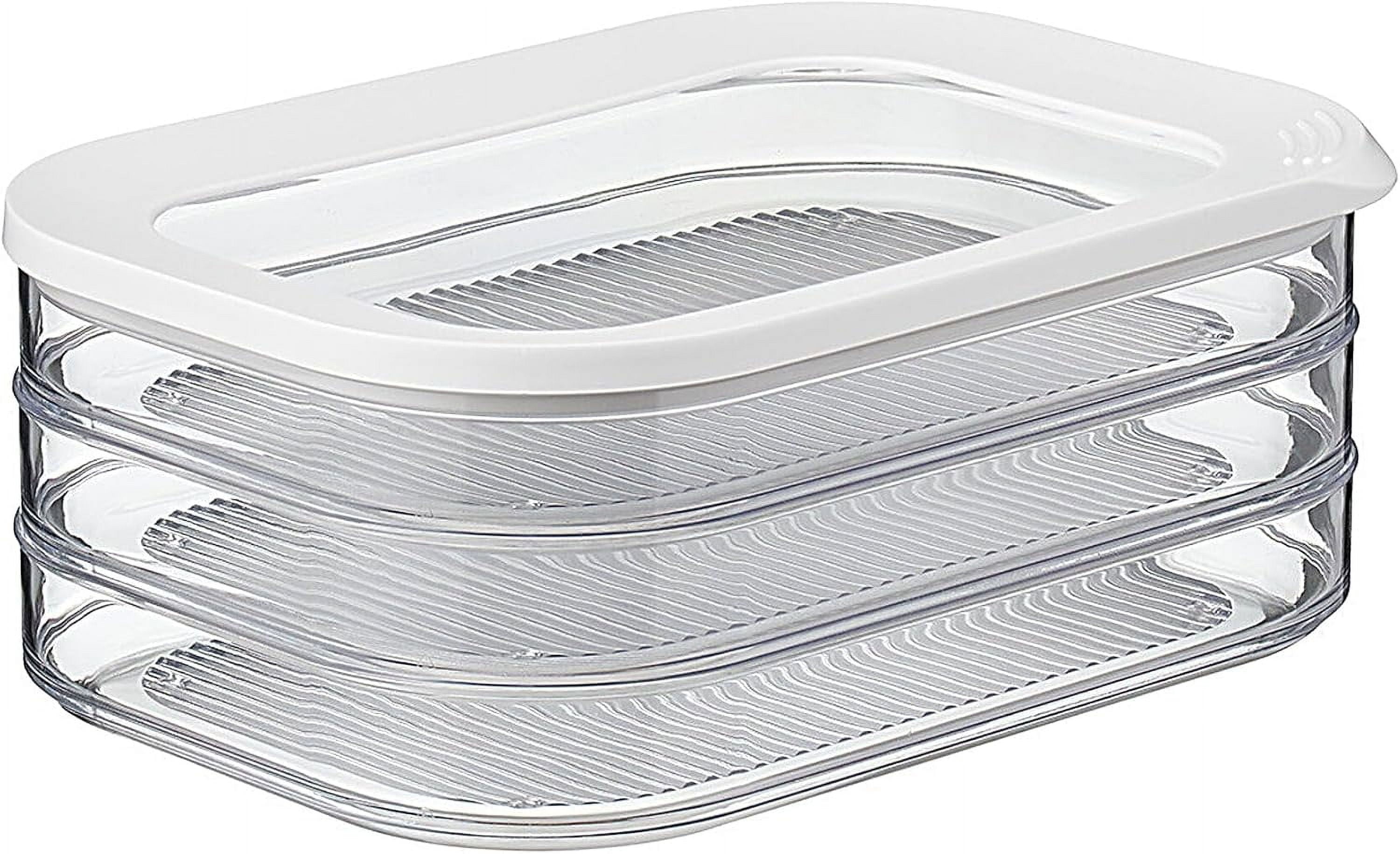 【3-Piece Stackable Food Containers | Nordic White, 17oz/500ml】Ideal for ...