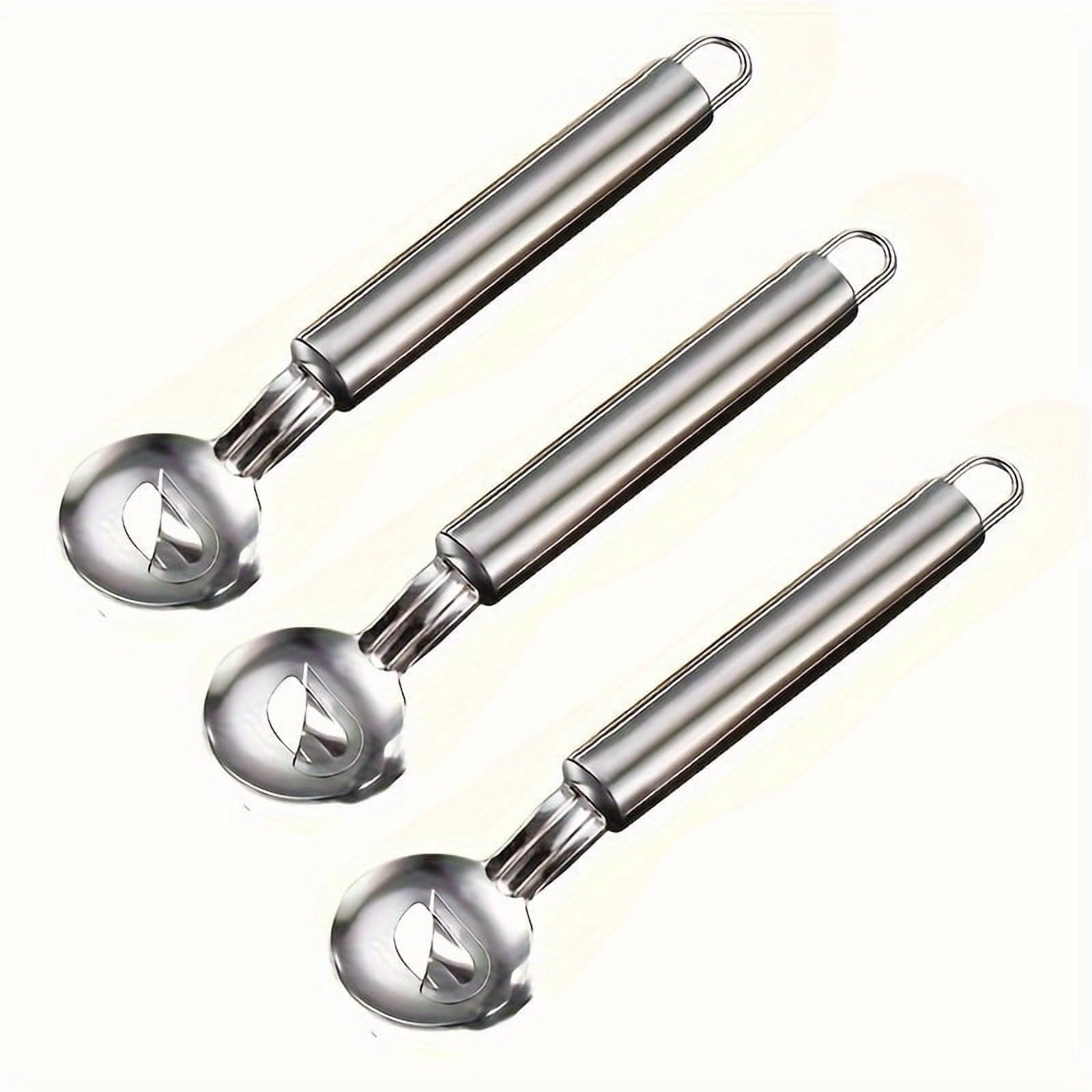 3-Piece Stainless Steel Cactus Peeling Kit - Ergonomic Manual Fruit and ...