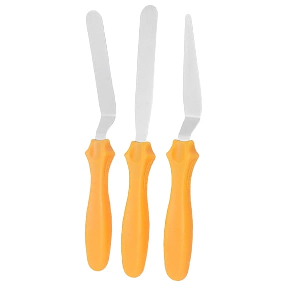 3 Piece Stainless Steel Cake Spatula Set - Offset Icing Spreader and ...