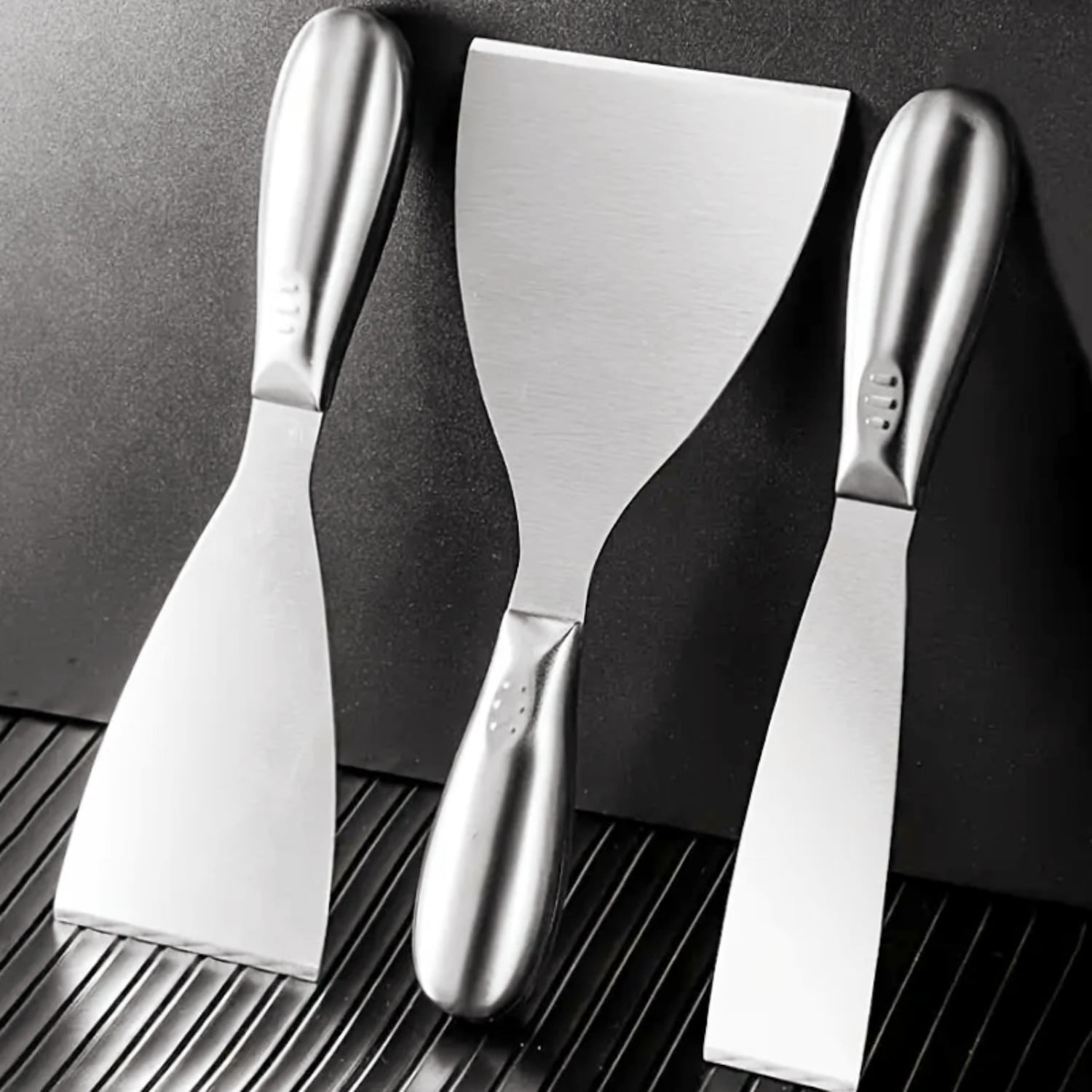 3-Piece Stainless Steel Cheese Spatula Set, Includes Butter Spatula and ...