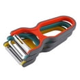 3-Piece Stainless Steel Vegetable and Fruit Peeler Set - Sharp Swivel ...