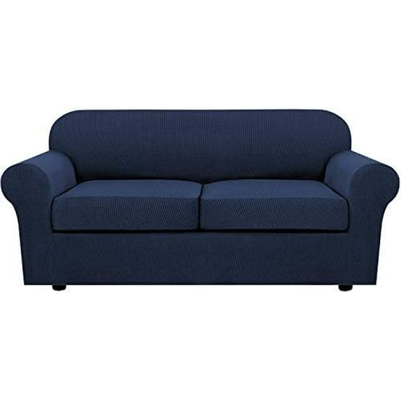 3 Piece Stretch Sofa Covers for 2 Cushion Sofa Couch Covers for Living ...
