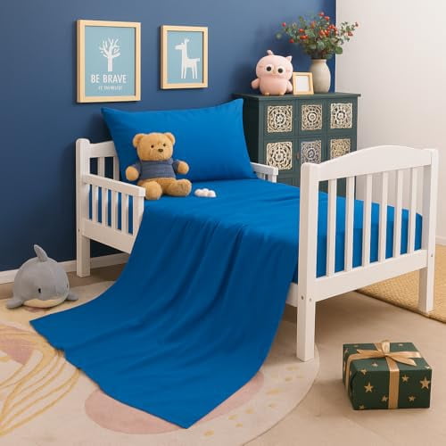 3 Piece Toddler Sheet Set – Soft Breathable Microfiber Toddler Bed ...