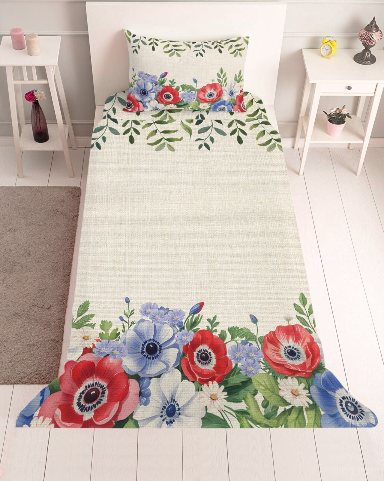 3 Piece Twin Sheet Set Independence Day Sheets Set for Twin Size Bed ...