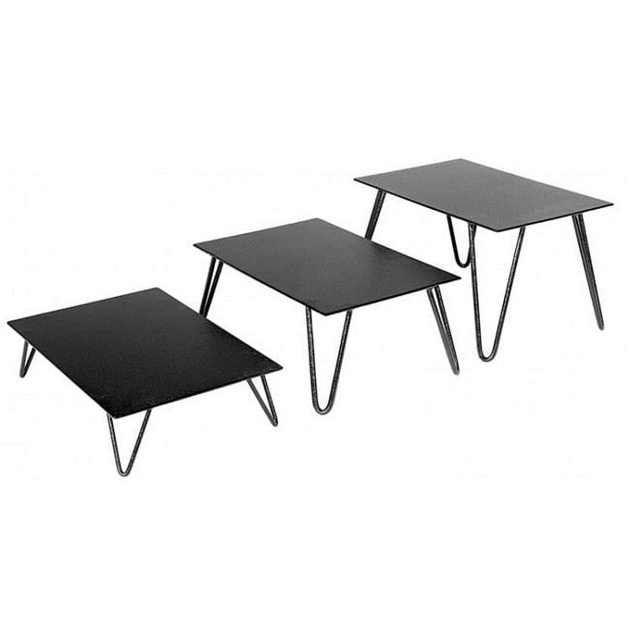 3 Piece V-Leg Rectangular Riser Set - Black - Walmart.com