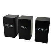 5Pcs 17oz 24 oz 34oz Vintage Glass Canisters, Retro Kitchen Canisters ...
