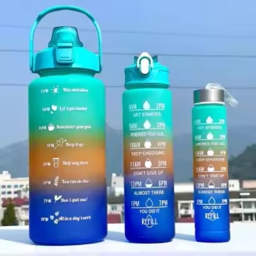 3-Piece Water Bottle Set with Straw, 3000ml - Walmart.com