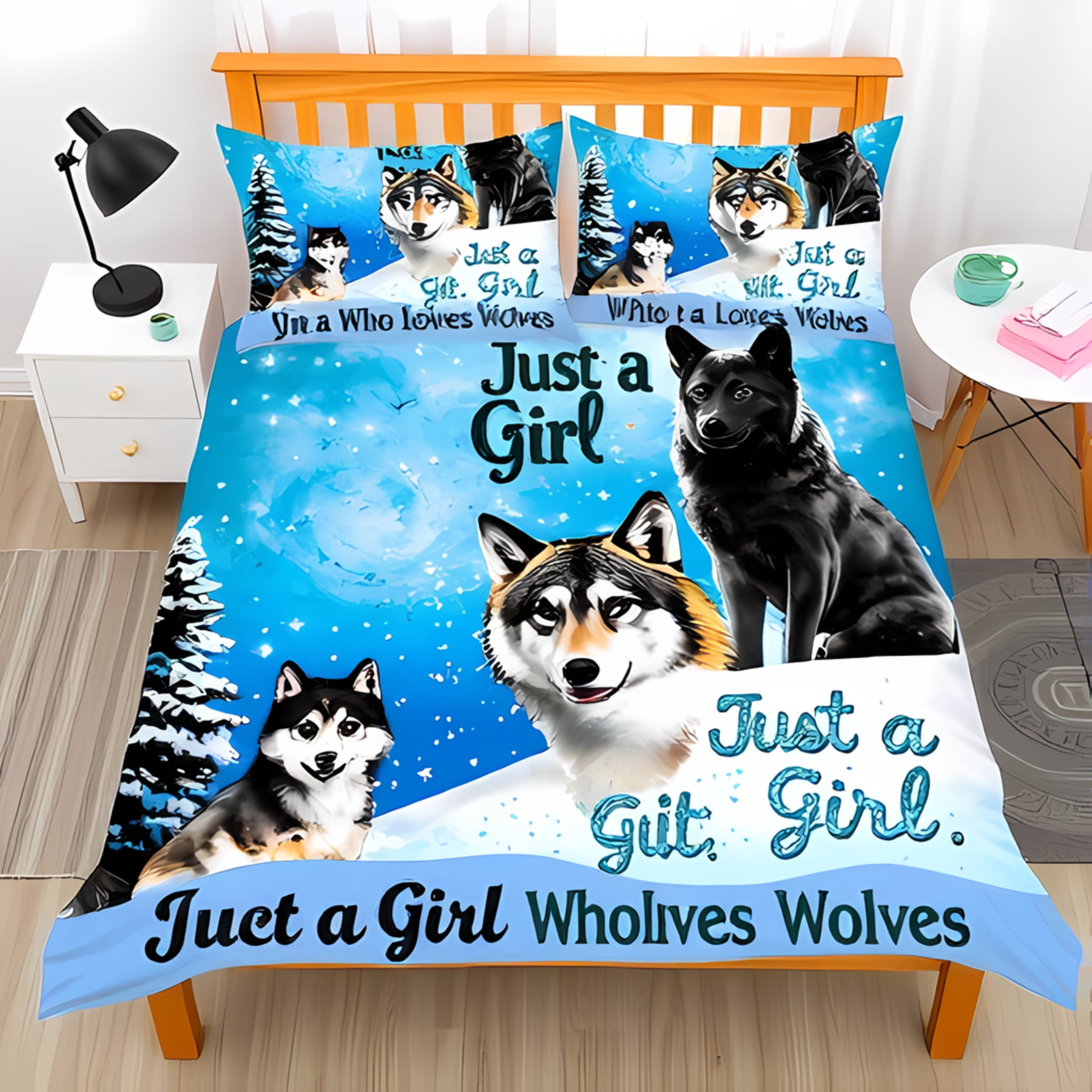 3-Piece Whale-Themed Duvet Cover Set - Cozy Blue & White Design with ...