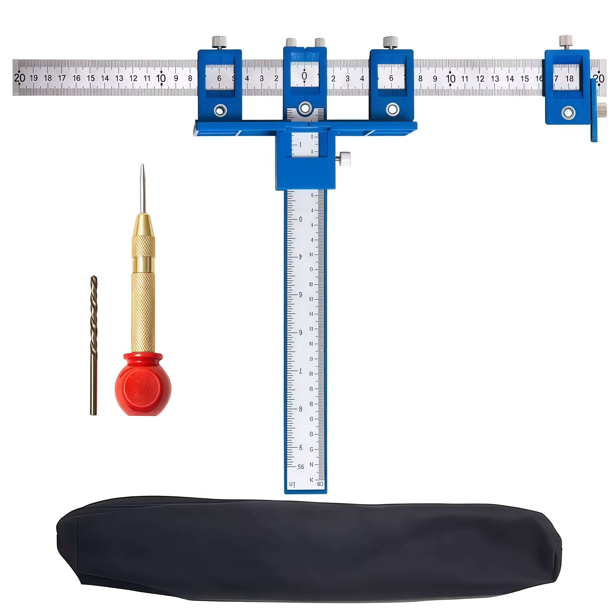 3 Piece Woodworking Drill Locator Set For Accurate Hole Positioning ...