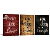 3 Piece You Are Laugh You Are Loved Butterfly Colorful Poster Prints ...