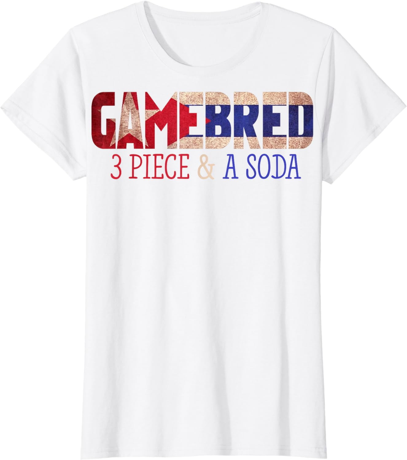 3 Piece and a Soda Gamebred MMA Fighter Quote Slogan T-Shirt - Walmart.com