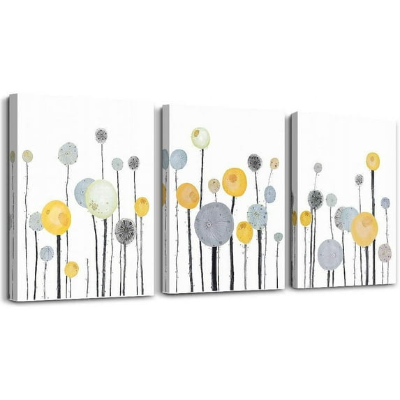 3 Piece framed Canvas Wall Art for living room bathroom Wall Decor ...