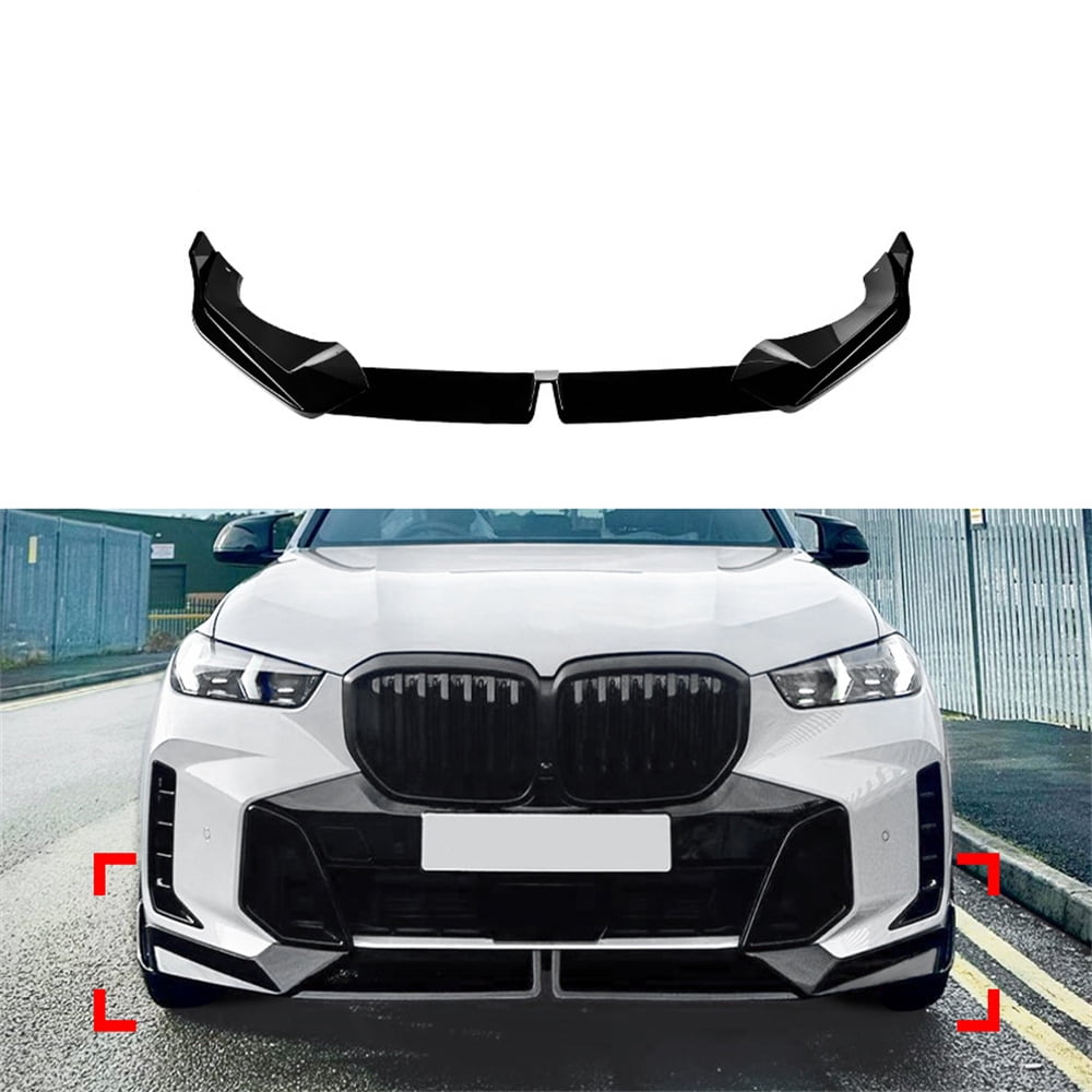 3 Piece/set Front Lip Spoiler with Basic Screws & Double Sided Tapes ...