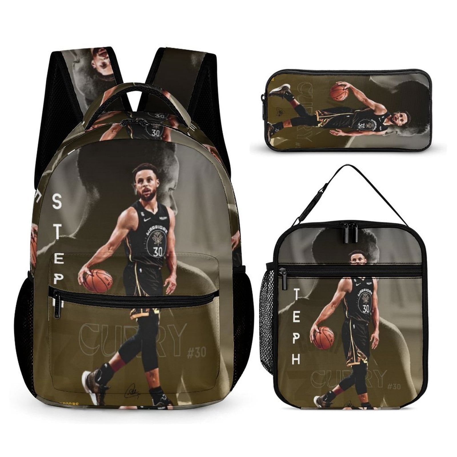 3-PieceStephen Basketball Curry Large Capacity Anime Backpack with ...