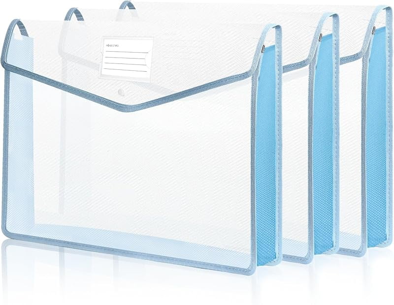 3 Pieces 11 x 17 inch Expandable Tabloid Size Documents Folder with ...
