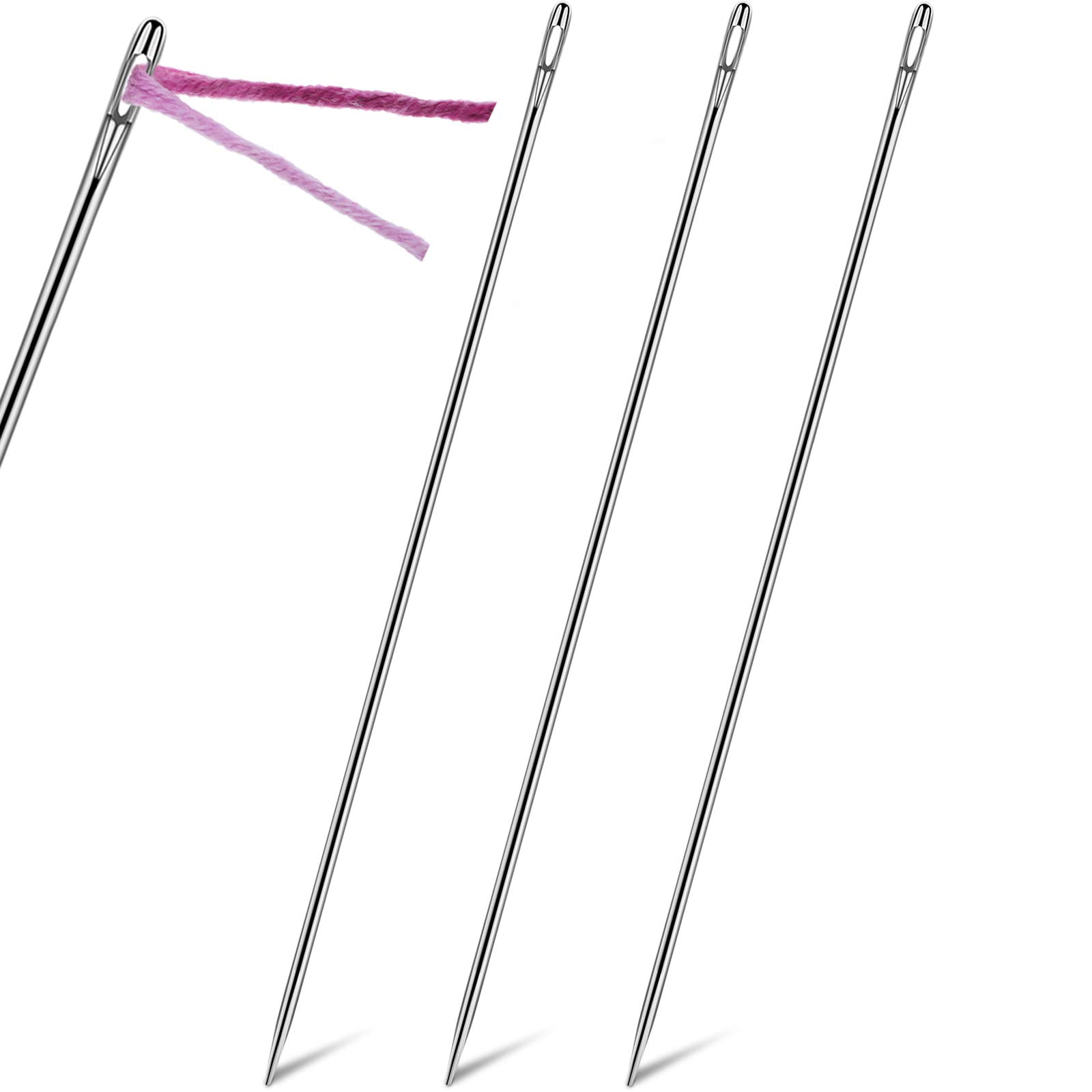 3 Pieces 12 Inch Upholstery Needle Extra Long Needles for Crafts ...