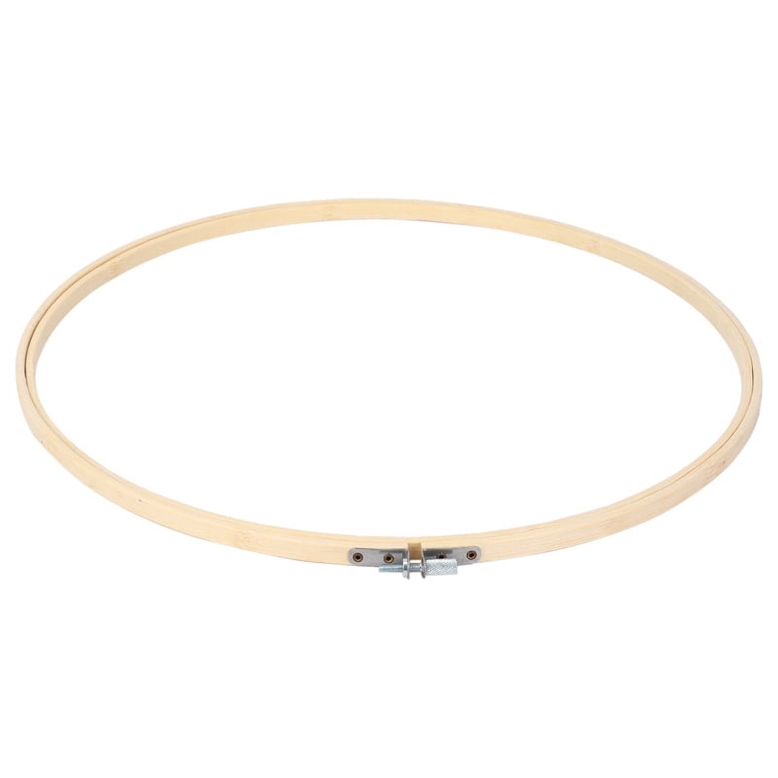 3 Pieces 14 Inch Embroidery Hoops Wooden Round Adjustable Bamboo Circle ...