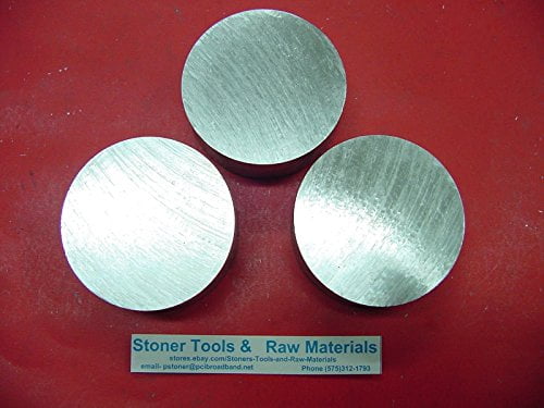 3 Pieces 2-1/2" Aluminum Round 6061 Solid Rods, 2" Long T6 Lathe BER ...