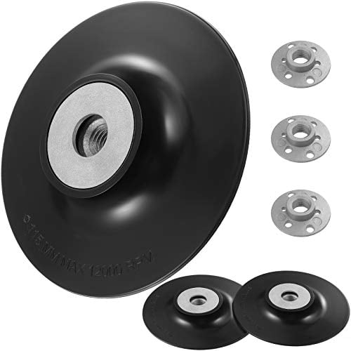 3 Pieces 4-1/2 Inch 14 mm Sanding Disc Backing Pads Replacement Disc ...