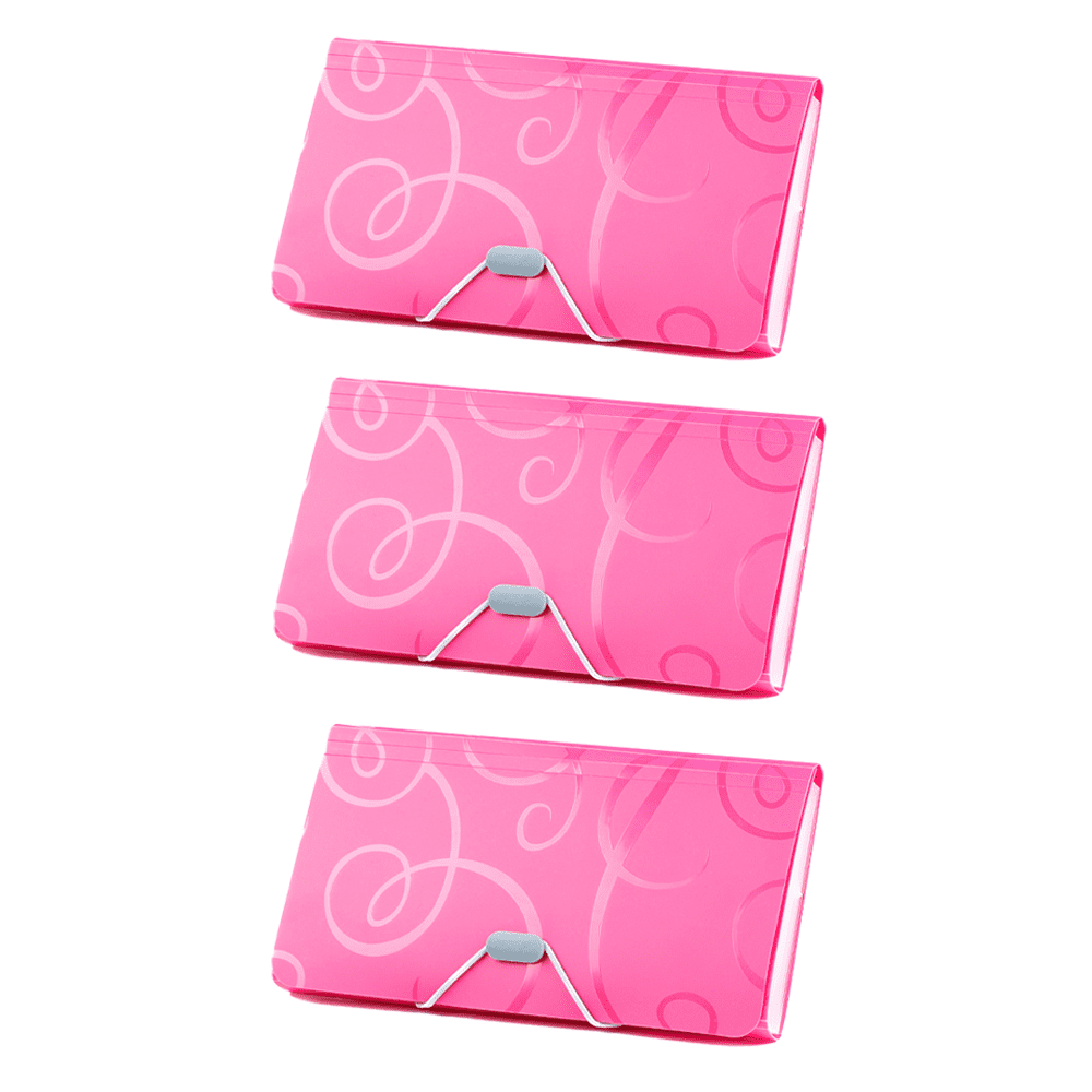 3 Pieces A6 Expanding File Folder 13 Pocket File Organizer with Labels ...