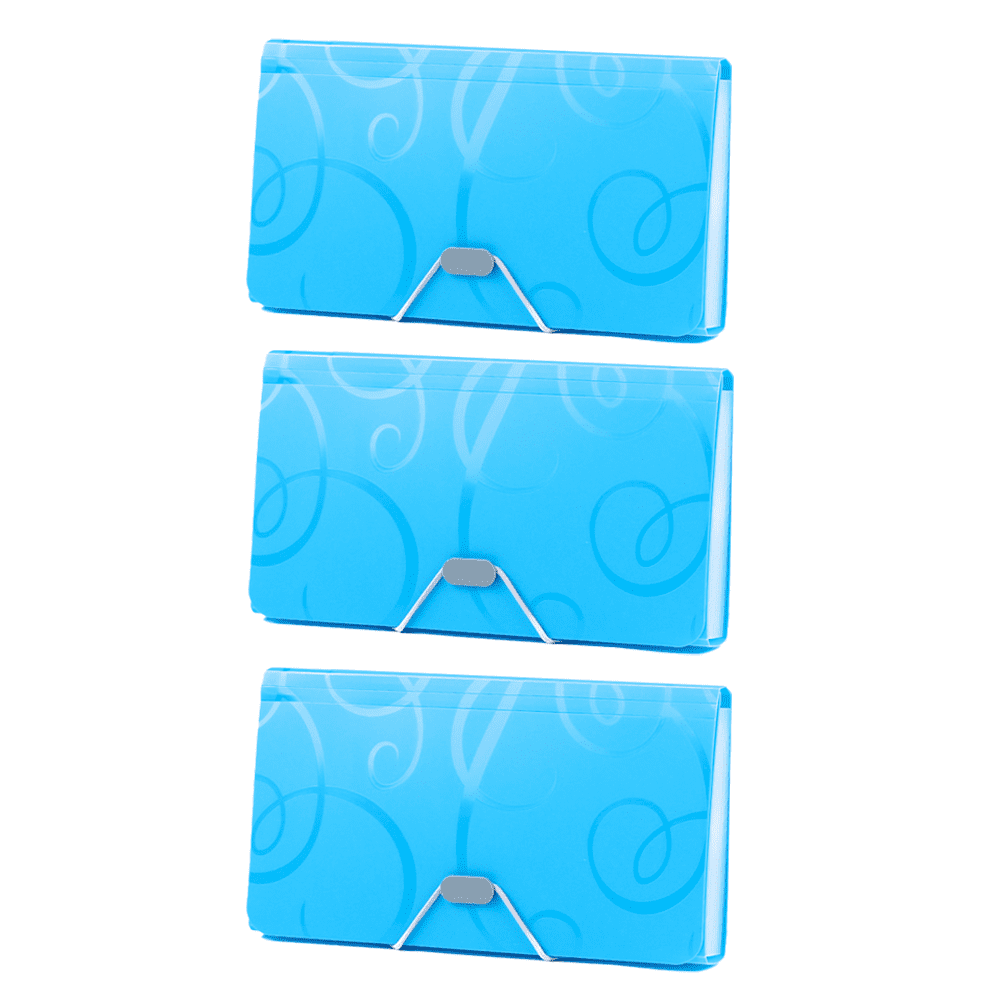 3 Pieces A6 Expanding File Folder 13 Pocket File Organizer with Labels ...