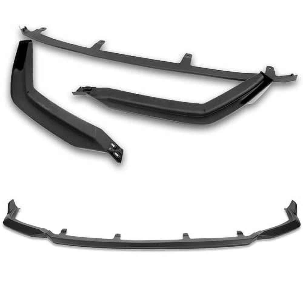 3 Pieces ABS Front Bumper Lip Spoiler Splitter Side Body Kit Trim ...