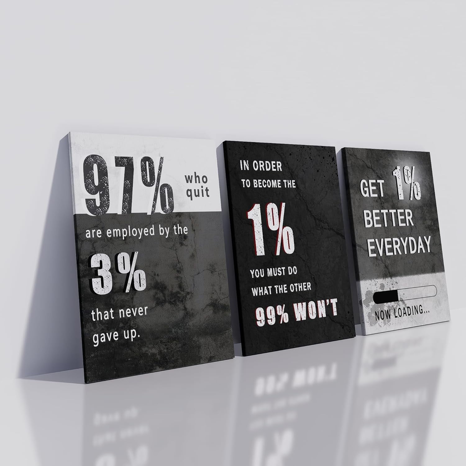 3 Pieces Abstract Elephants Canvas Wall Hieng Sci-Fi Elephants Posters ...