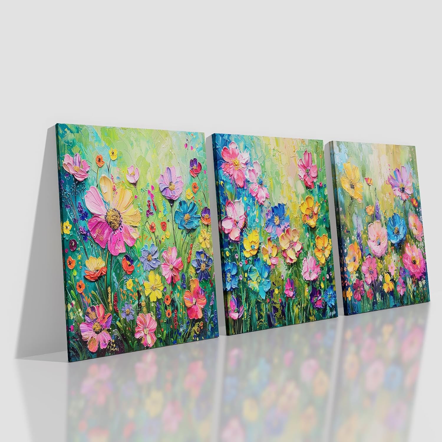 3 Pieces Abstract Elephants Canvas Wall Hieng Sci-Fi Elephants Posters ...