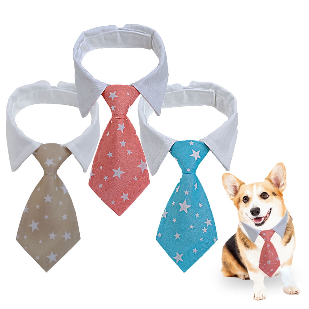 3 Pieces Adjustable Pets Dog Cat Bow Tie Pet Costume Necktie for Small ...