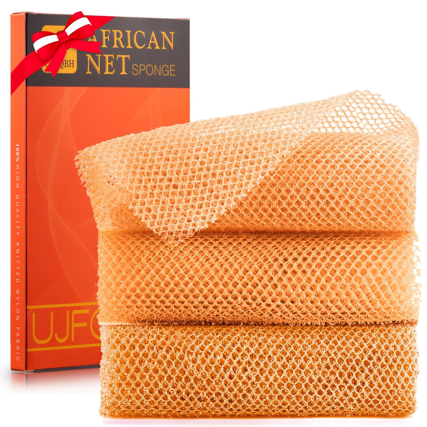 3 Pieces African Bath Sponge African Net Long Net Bath Sponge ...