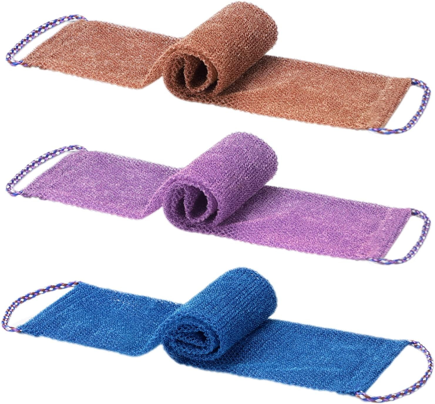 3 Pieces African Bath Sponge Exfoliating Net, African Bathing Back ...