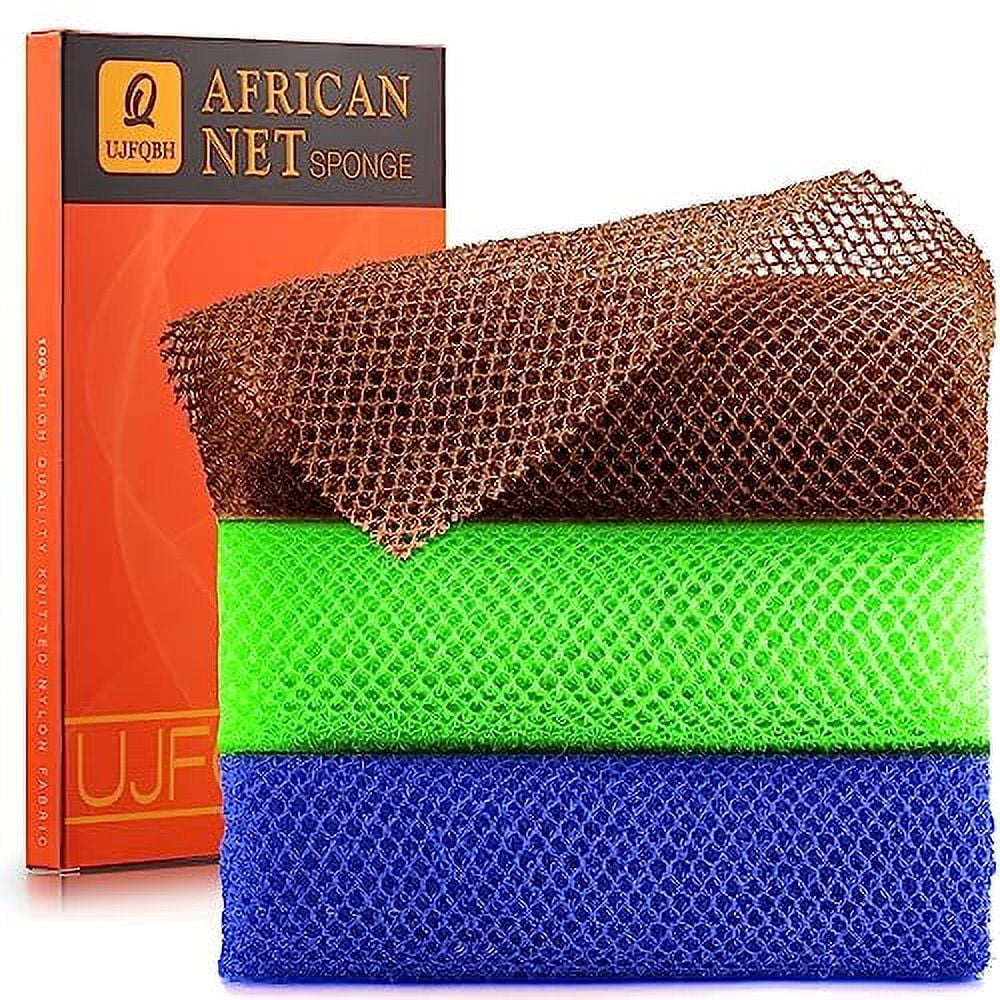 3 Pieces African Bath Sponge African Net Long Net Bath Sponge
