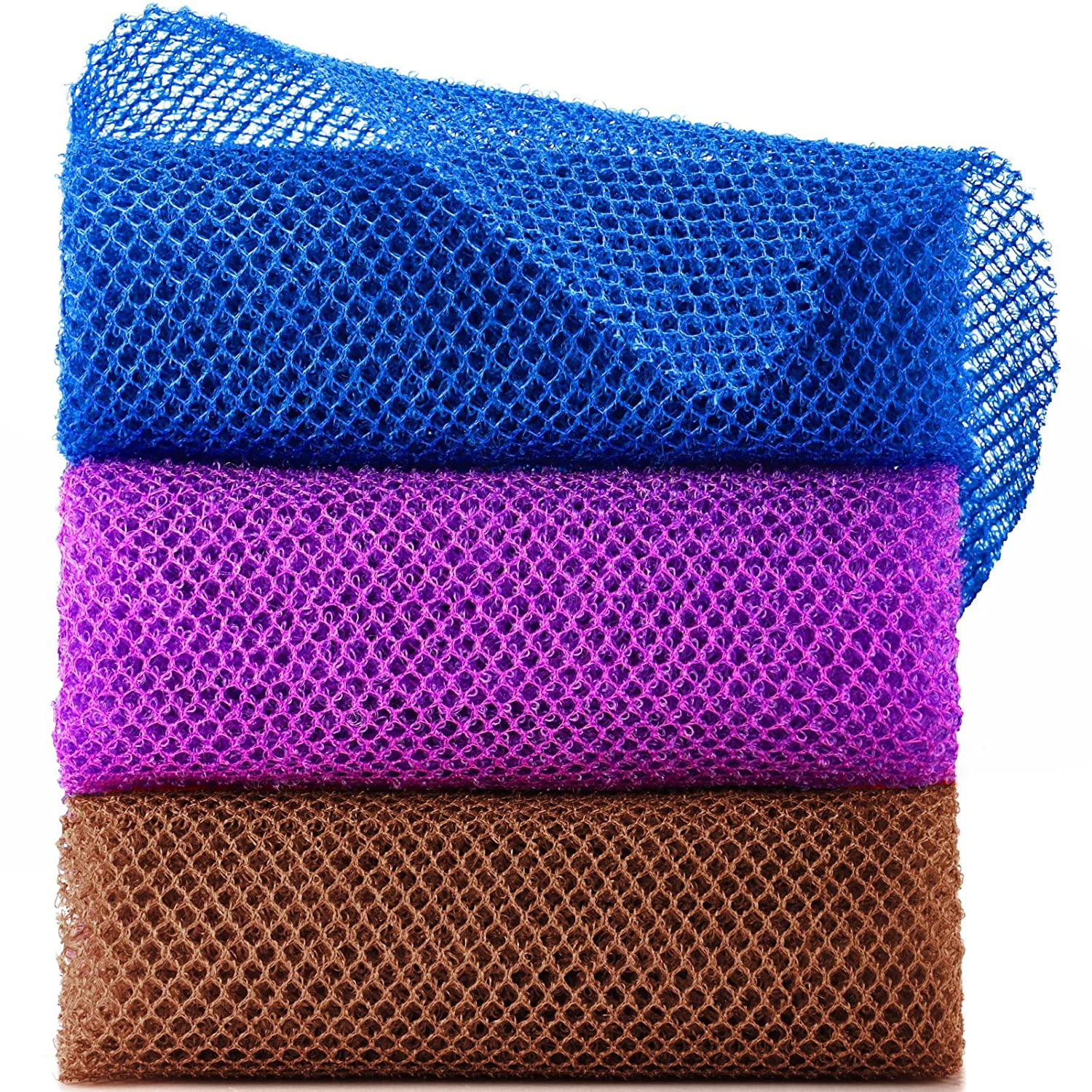 3 Pieces African Bath Sponge African Net Long Net Bath Sponge ...